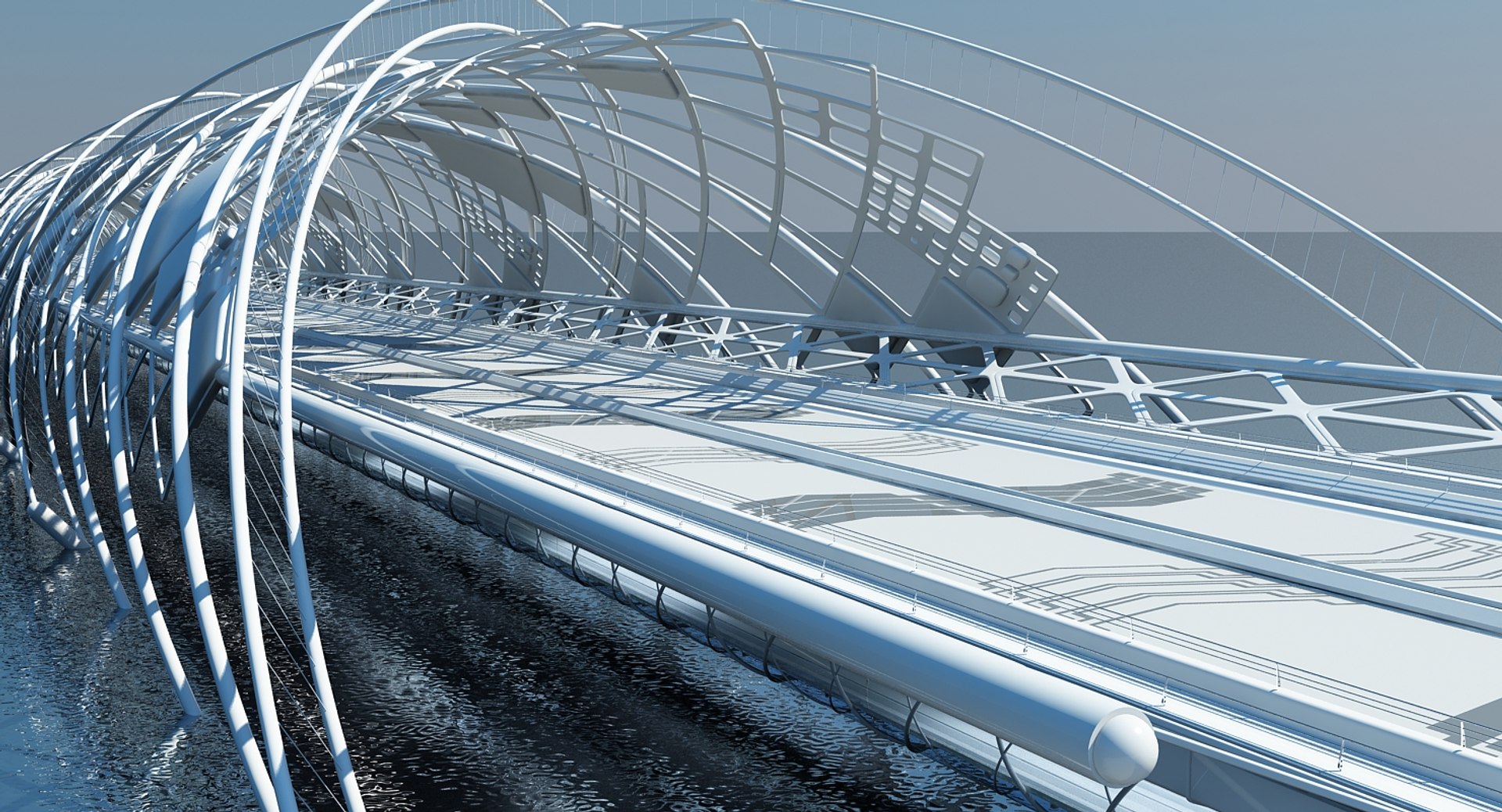 Futuristic Bridge 2 Max