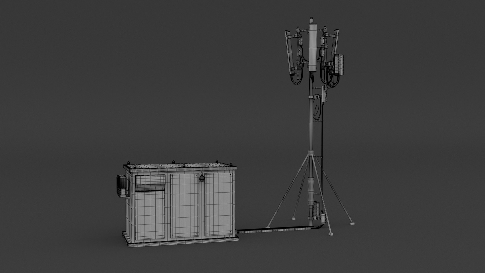 Cell Phone Tower 1 Model - TurboSquid 2329424