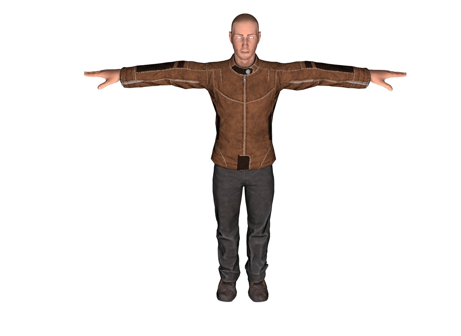 3d man human male model