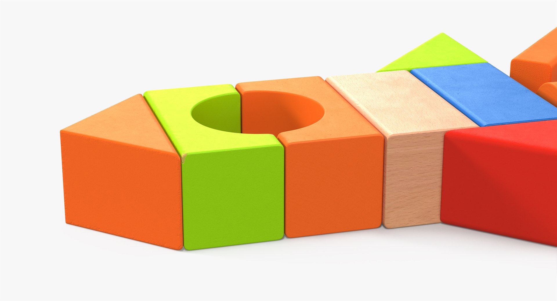 3D Rocket Wooden Building Blocks Model - TurboSquid 1454368