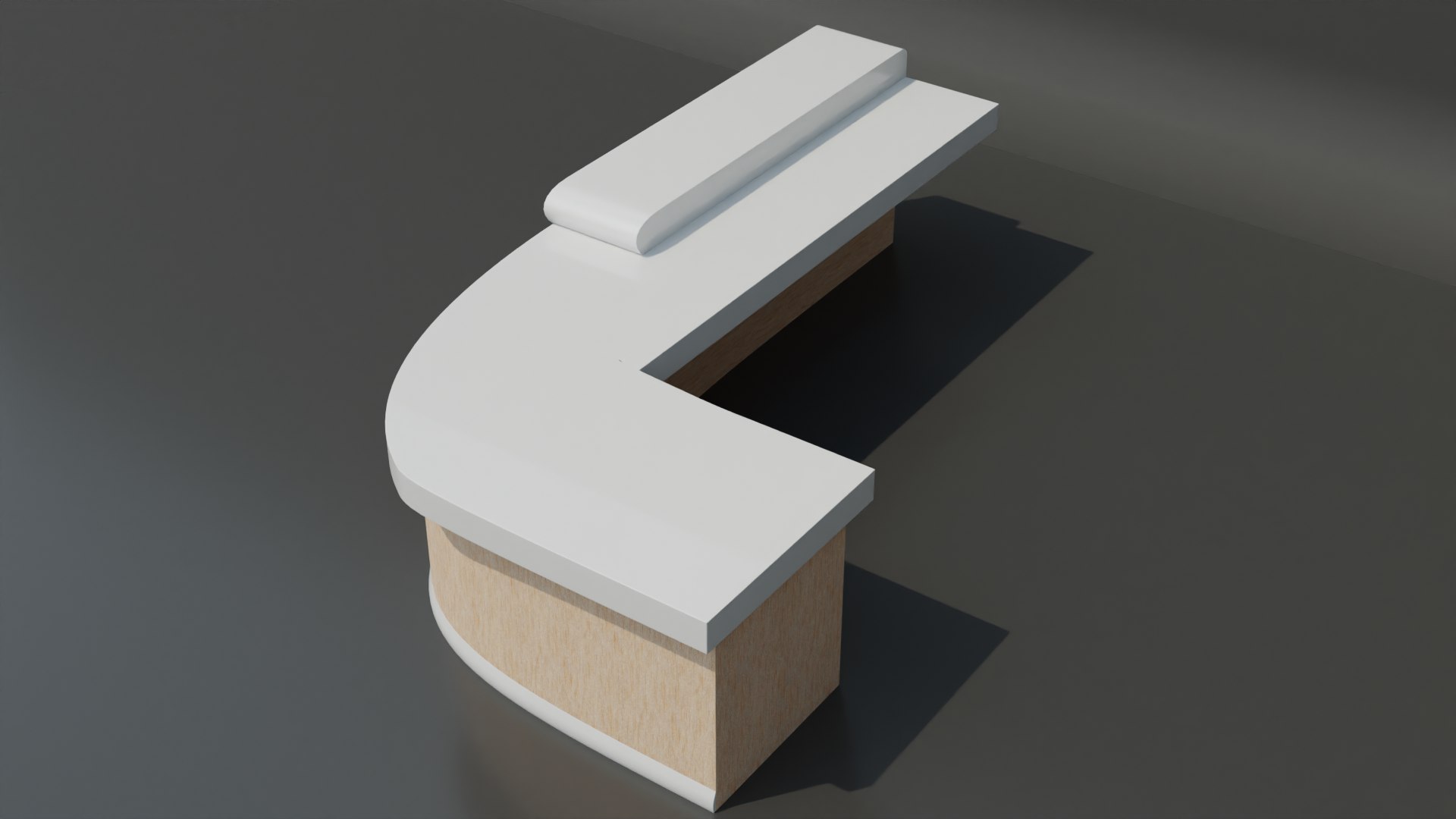 Modern reception Desk 3D model - TurboSquid 2103011