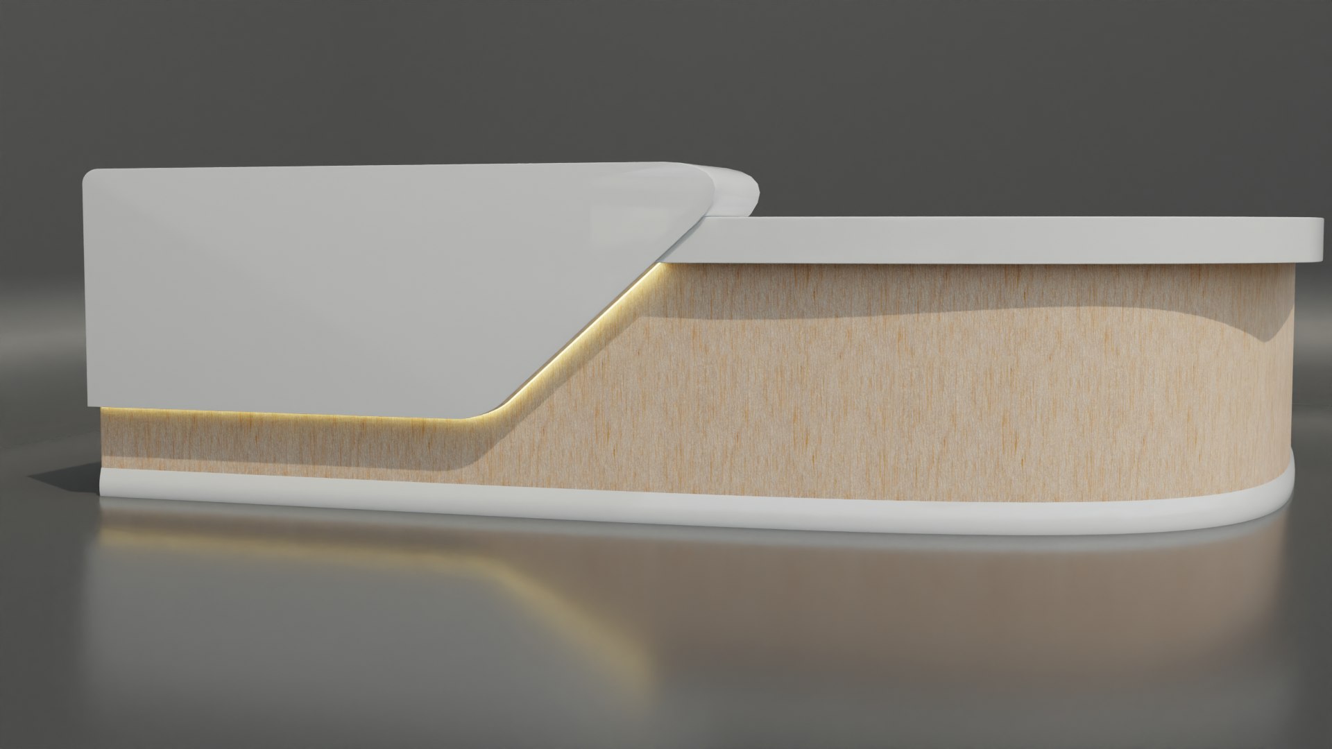 Modern reception Desk 3D model - TurboSquid 2103011