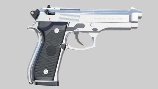 modelo 3d Beretta 92 Plata - TurboSquid 1946396
