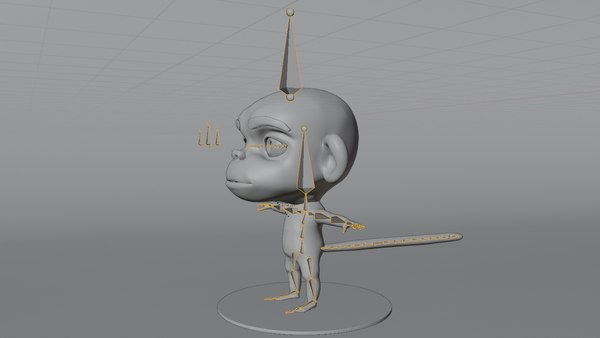 Monkey Cartoon Funny 3D model - TurboSquid 1978677