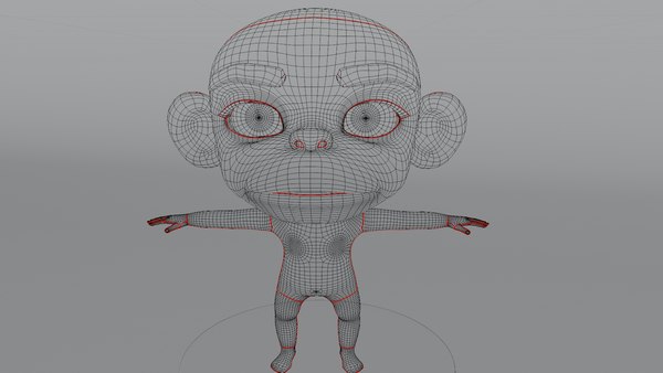 Monkey Cartoon Funny 3D model - TurboSquid 1978677