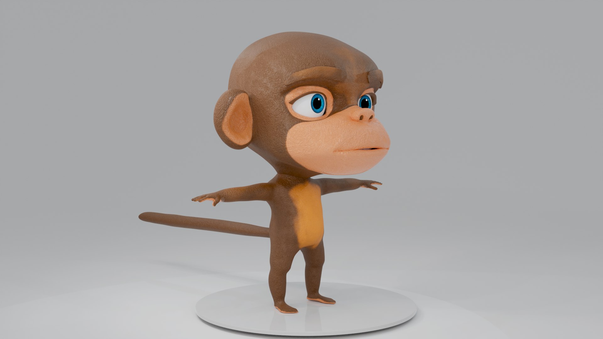 Monkey 3D Model - TurboSquid 1978677