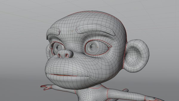 Monkey Cartoon Funny 3D model - TurboSquid 1978677