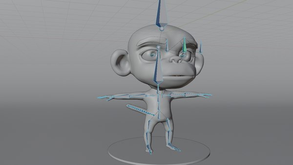 Monkey Cartoon Funny 3D model - TurboSquid 1978677