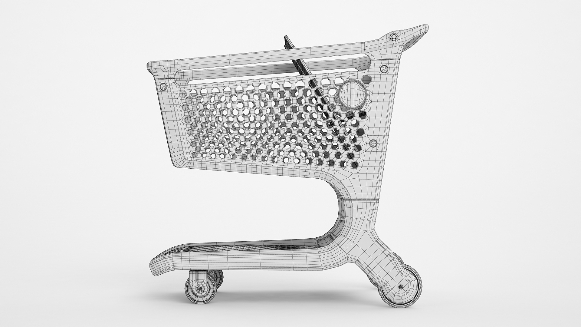 3D Plastic Roll Shopping Cart 01 Model - TurboSquid 1961139