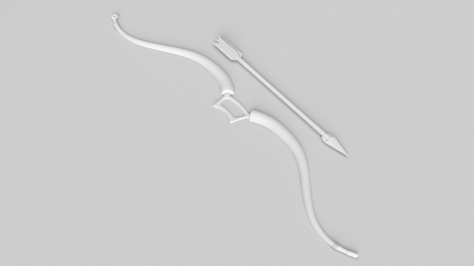 3D Bow And Arrow Model - TurboSquid 2280530