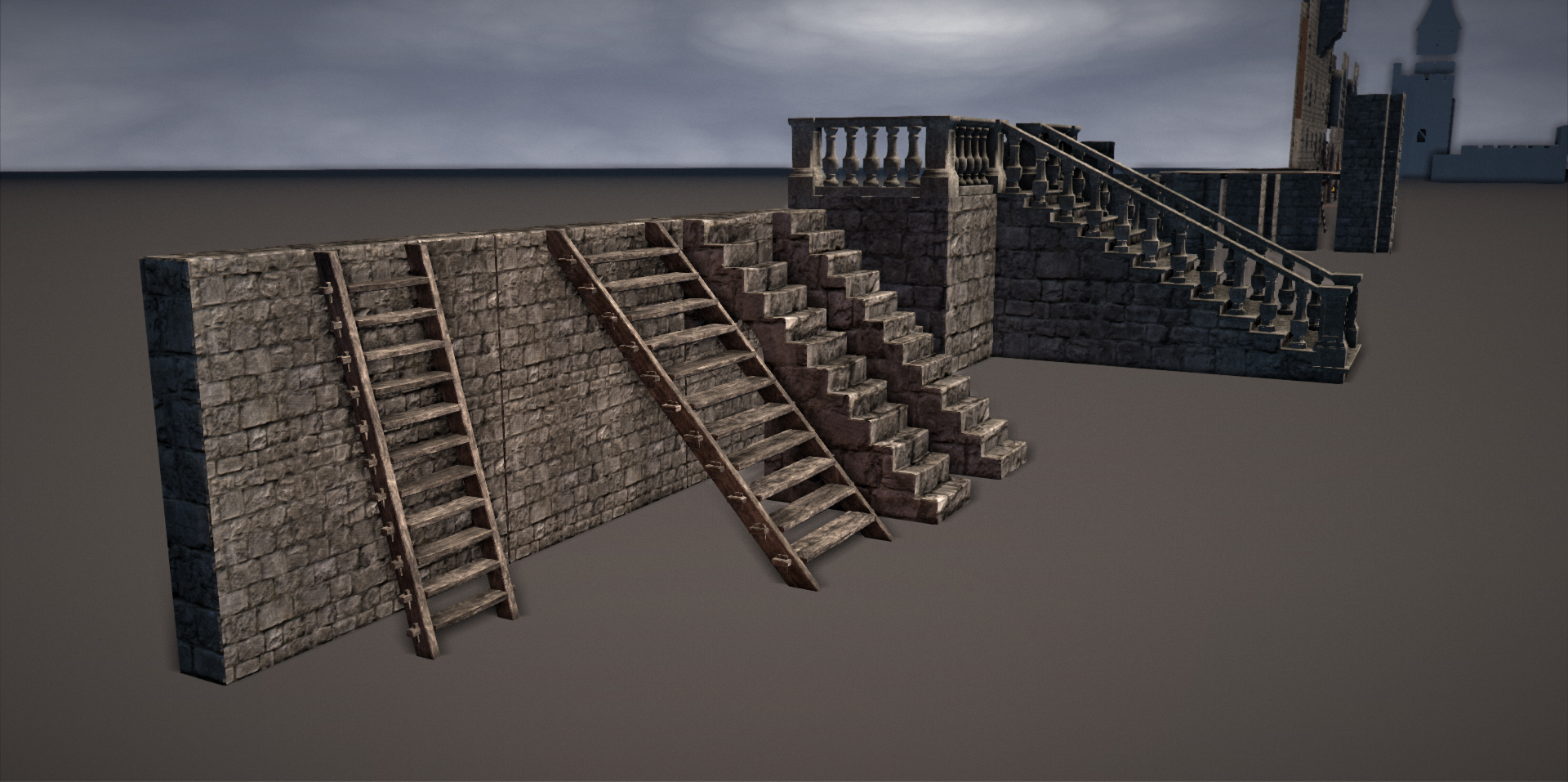 Castle dungeon creation set model - TurboSquid 1164394