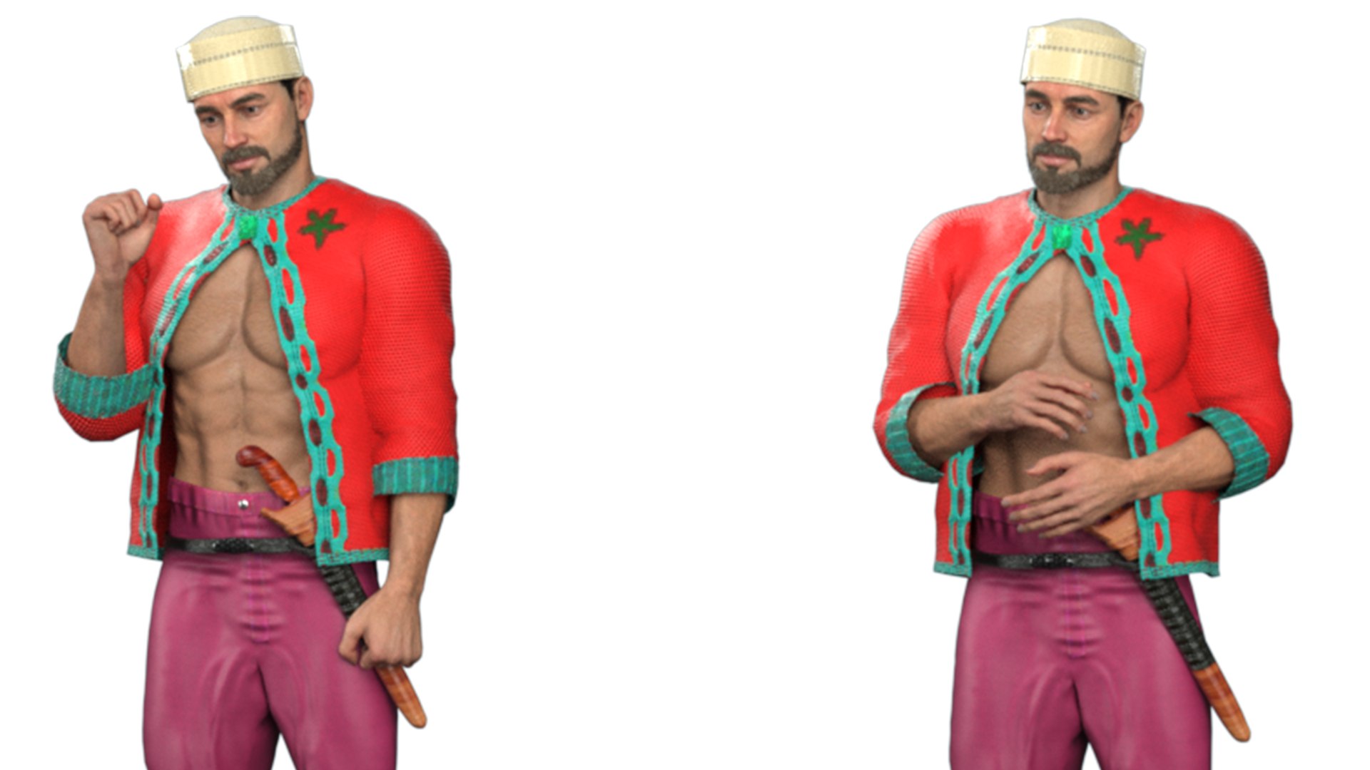 3D Realistic Rigged Muslim Fighter Man Character 3D Model - TurboSquid ...