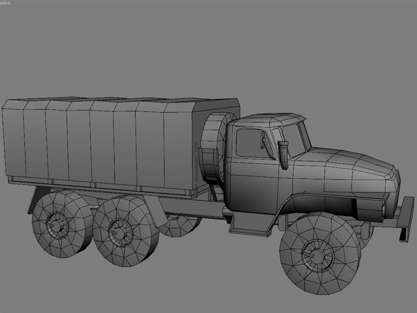 Russian Army Truck Ural 3d Model