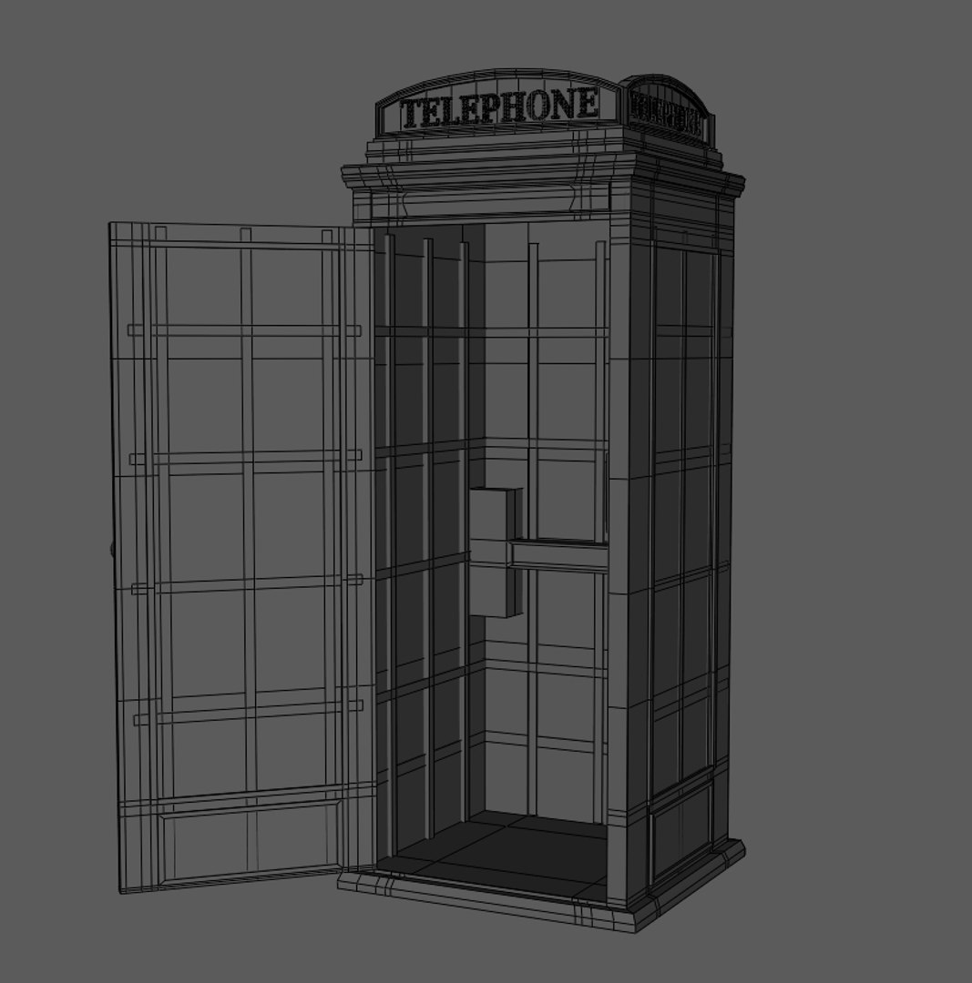 3D Phone Telephone Booth Model - TurboSquid 1171677
