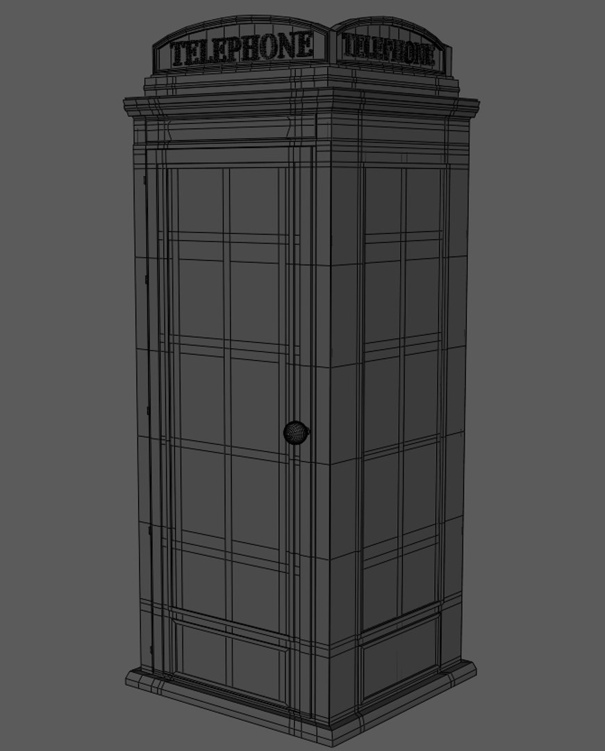 3D Phone Telephone Booth Model - TurboSquid 1171677