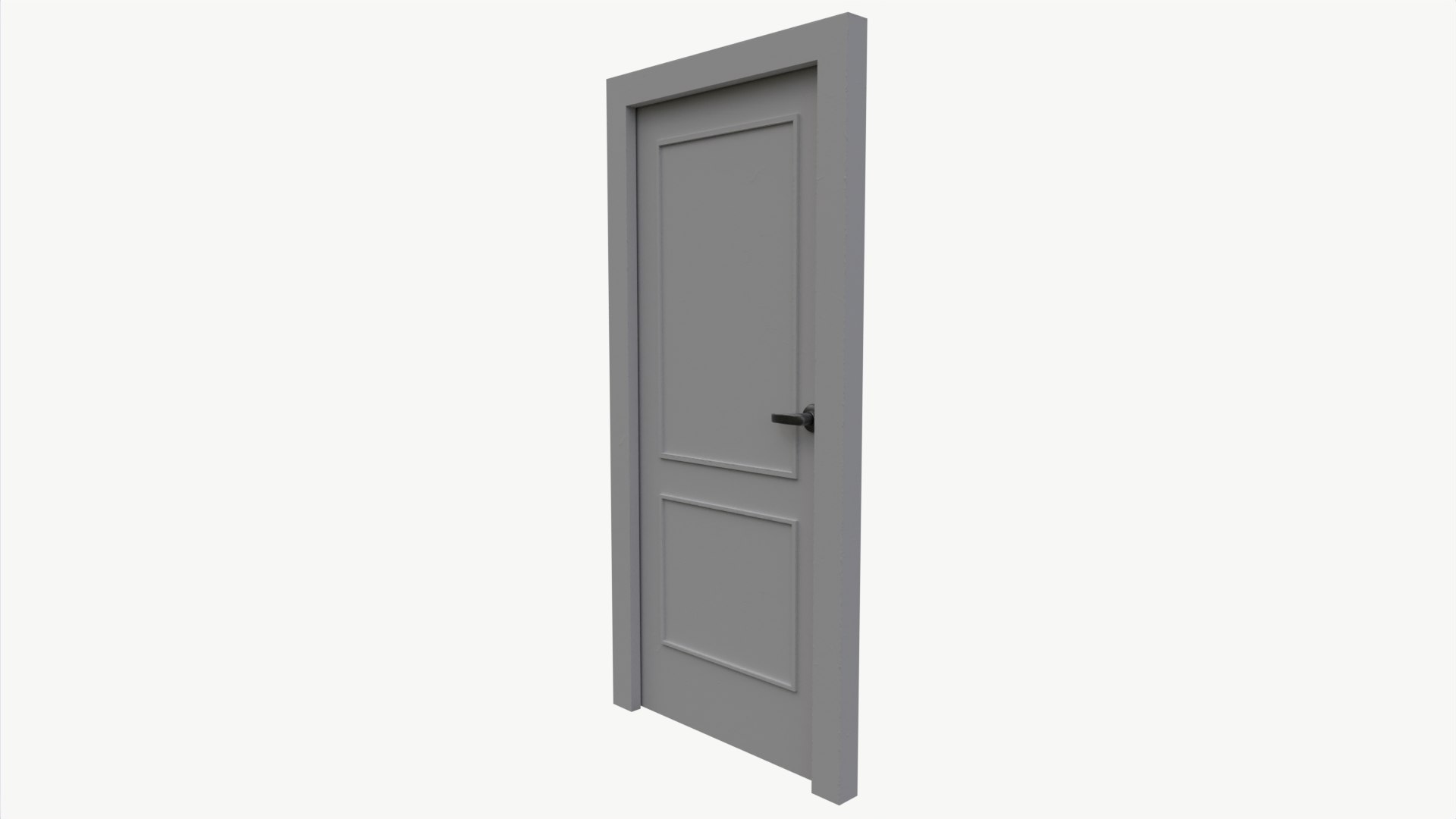 3D Model Low Poly Door Ready To Animate - TurboSquid 2019351