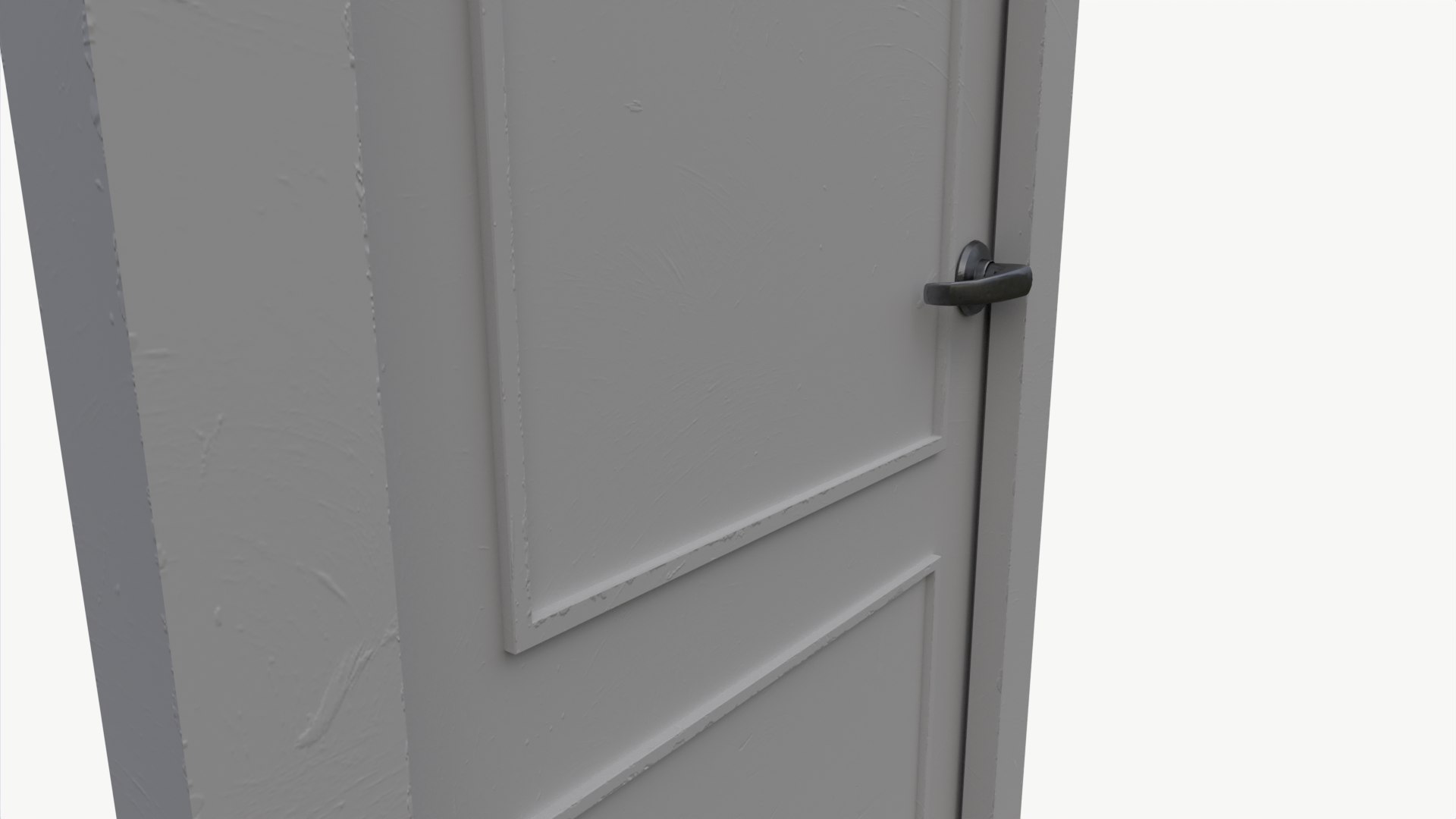 3D Model Low Poly Door Ready To Animate - TurboSquid 2019351