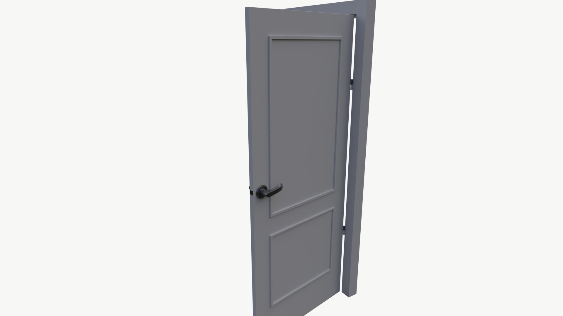 3D Model Low Poly Door Ready To Animate - TurboSquid 2019351