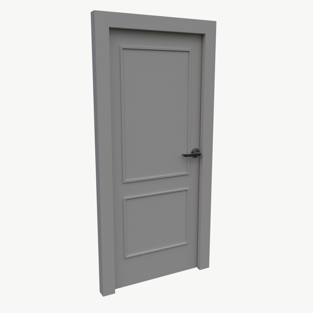 3D Model Low Poly Door Ready To Animate - TurboSquid 2019351