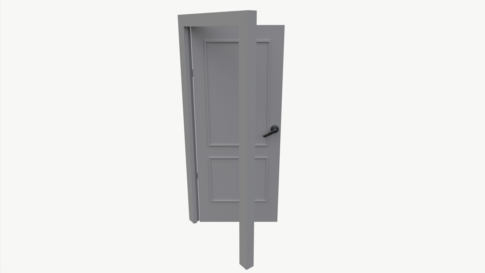 3D Model Low Poly Door Ready To Animate - TurboSquid 2019351