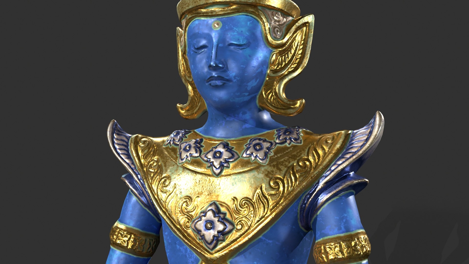 3D Thailand Painted Statues - TurboSquid 2276323