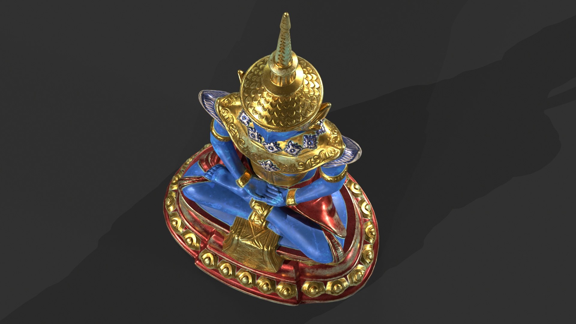 3D Thailand Painted Statues - TurboSquid 2276323