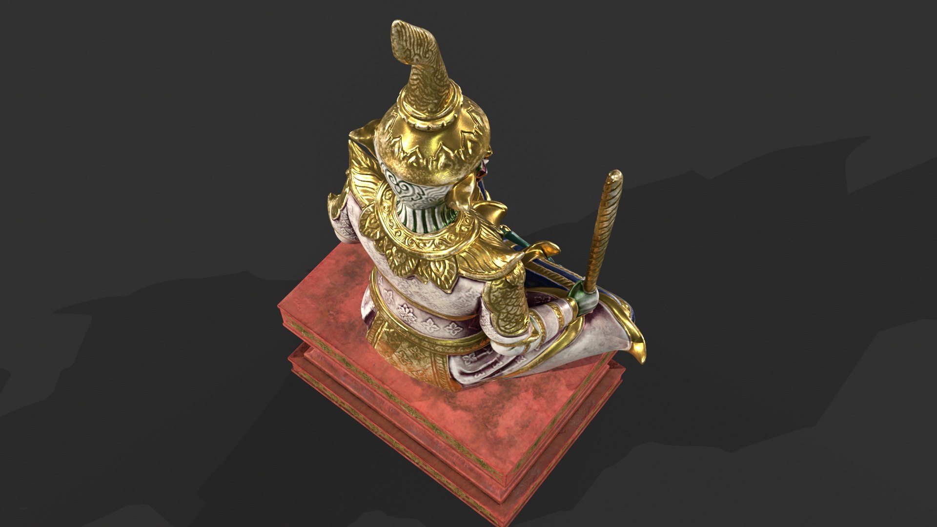 3D Thailand Painted Statues - TurboSquid 2276323