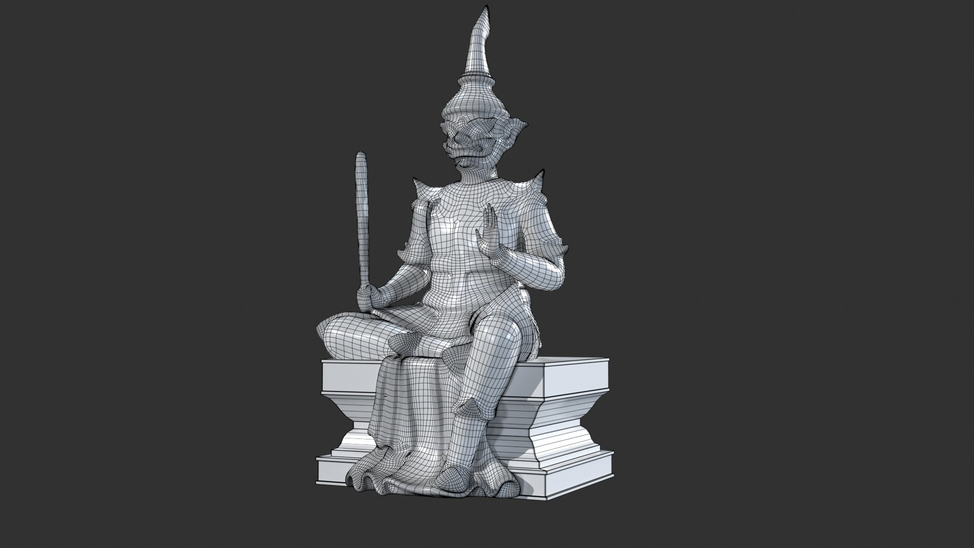 3D Thailand Painted Statues - TurboSquid 2276323