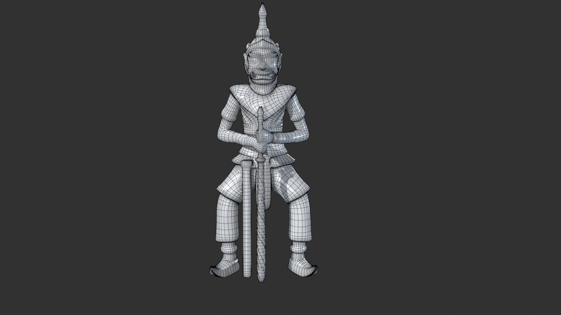 3D Thailand Painted Statues - TurboSquid 2276323