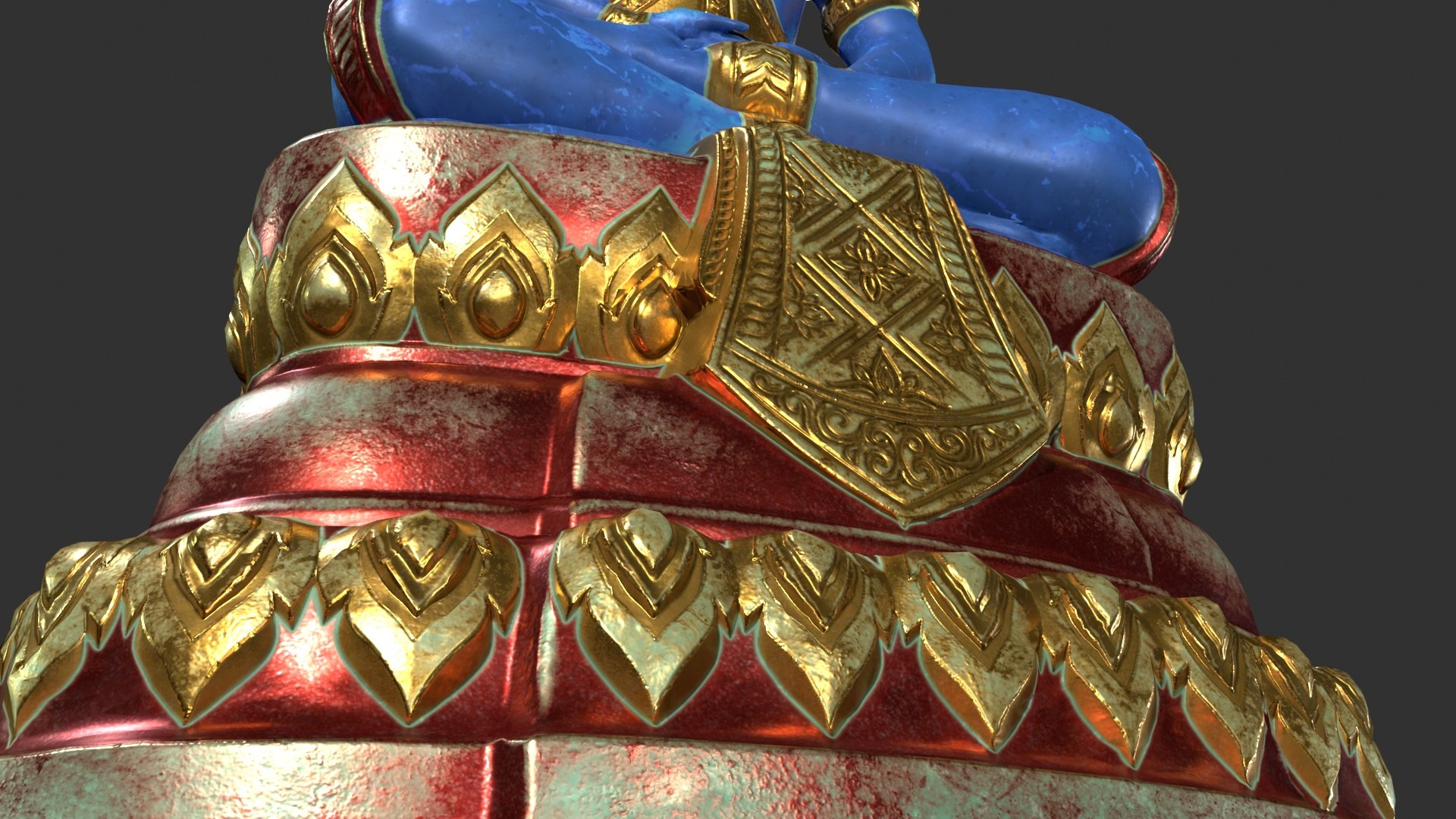 3D Thailand Painted Statues - TurboSquid 2276323