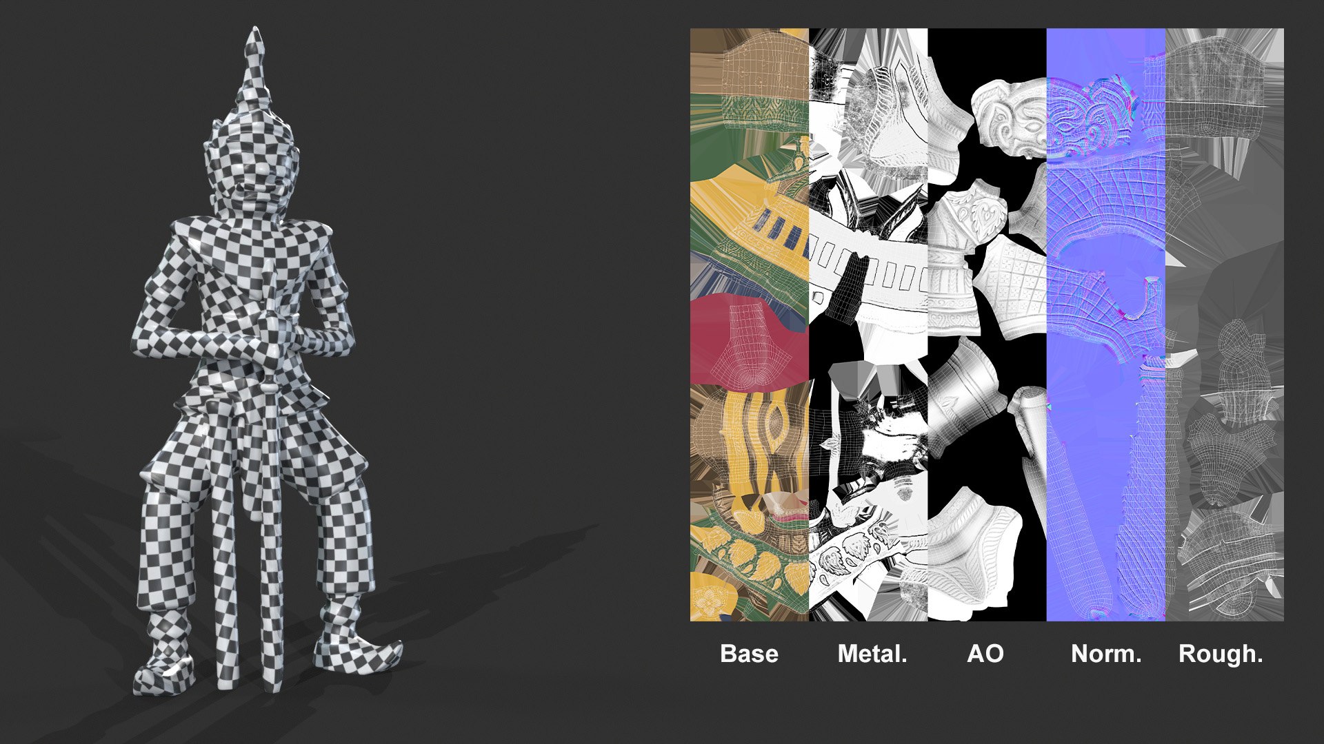 3D Thailand Painted Statues - TurboSquid 2276323