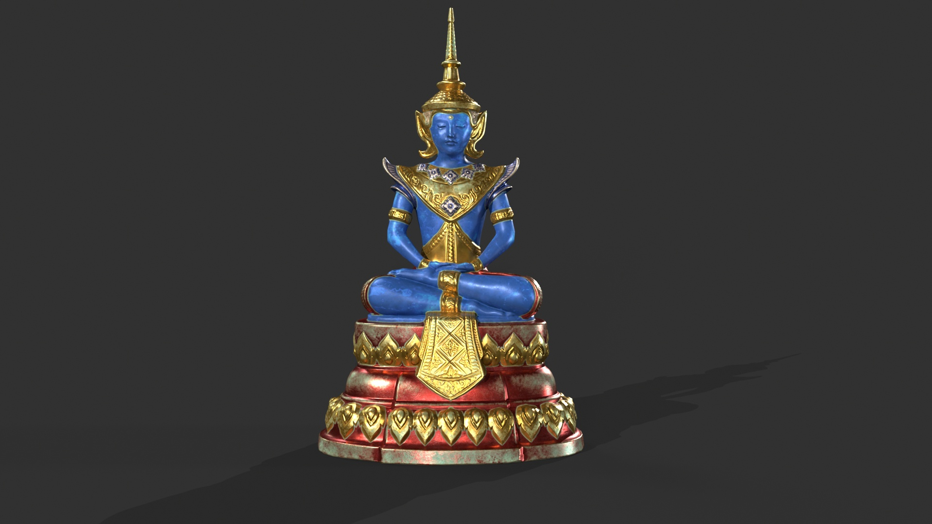 3D Thailand Painted Statues - TurboSquid 2276323