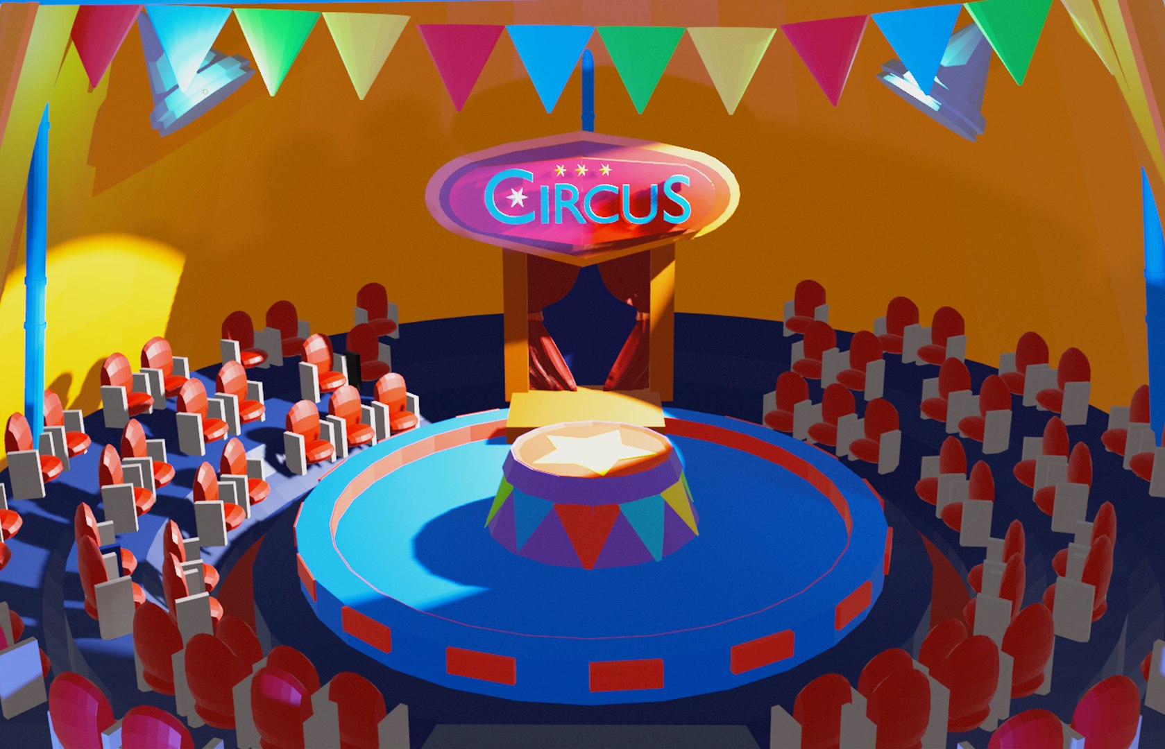 Circus Catoon 3D Model - TurboSquid 2391194