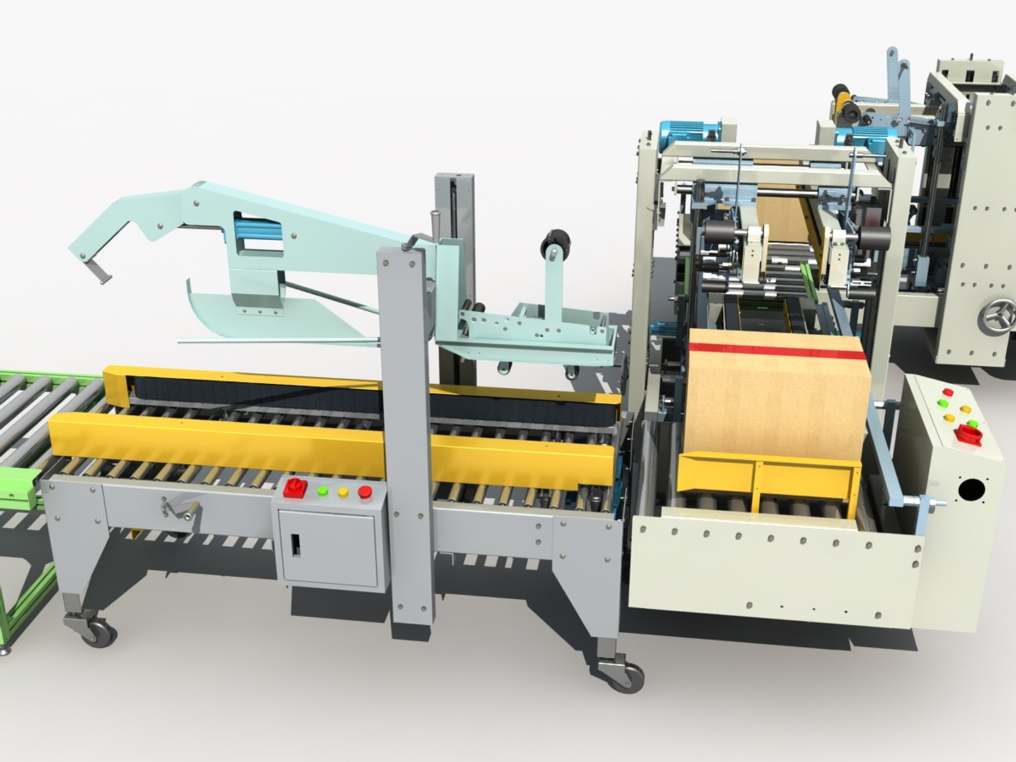 Automatic Packing Line 3D - TurboSquid 1206734