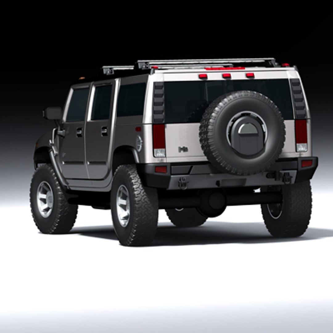 3d Model Hummer H2 2008