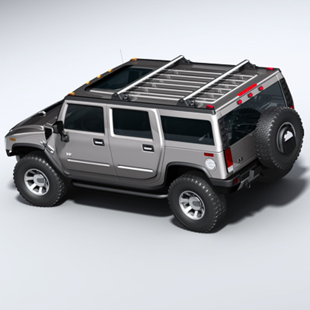 3d Model Hummer H2 2008