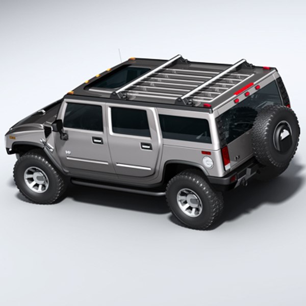 3d model hummer h2 2008