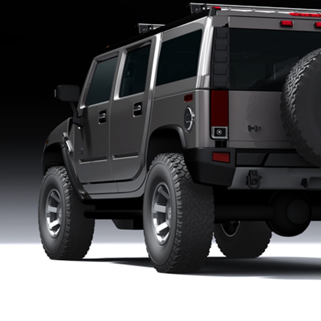 3d Model Hummer H2 2008