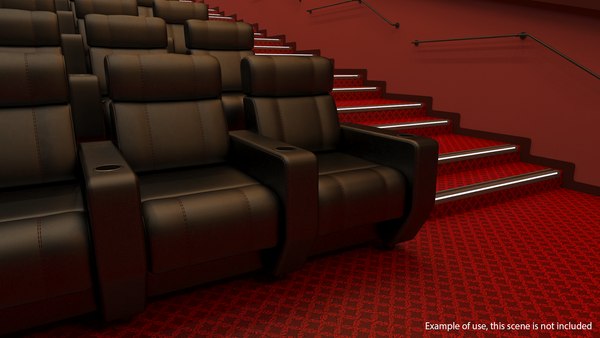 3D theater room seating model - TurboSquid 1216504