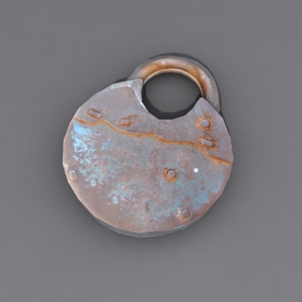 3d model of lock