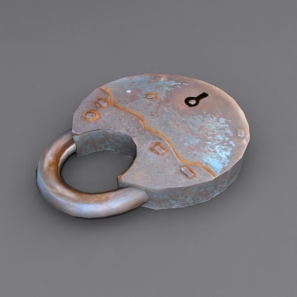 3d model of lock