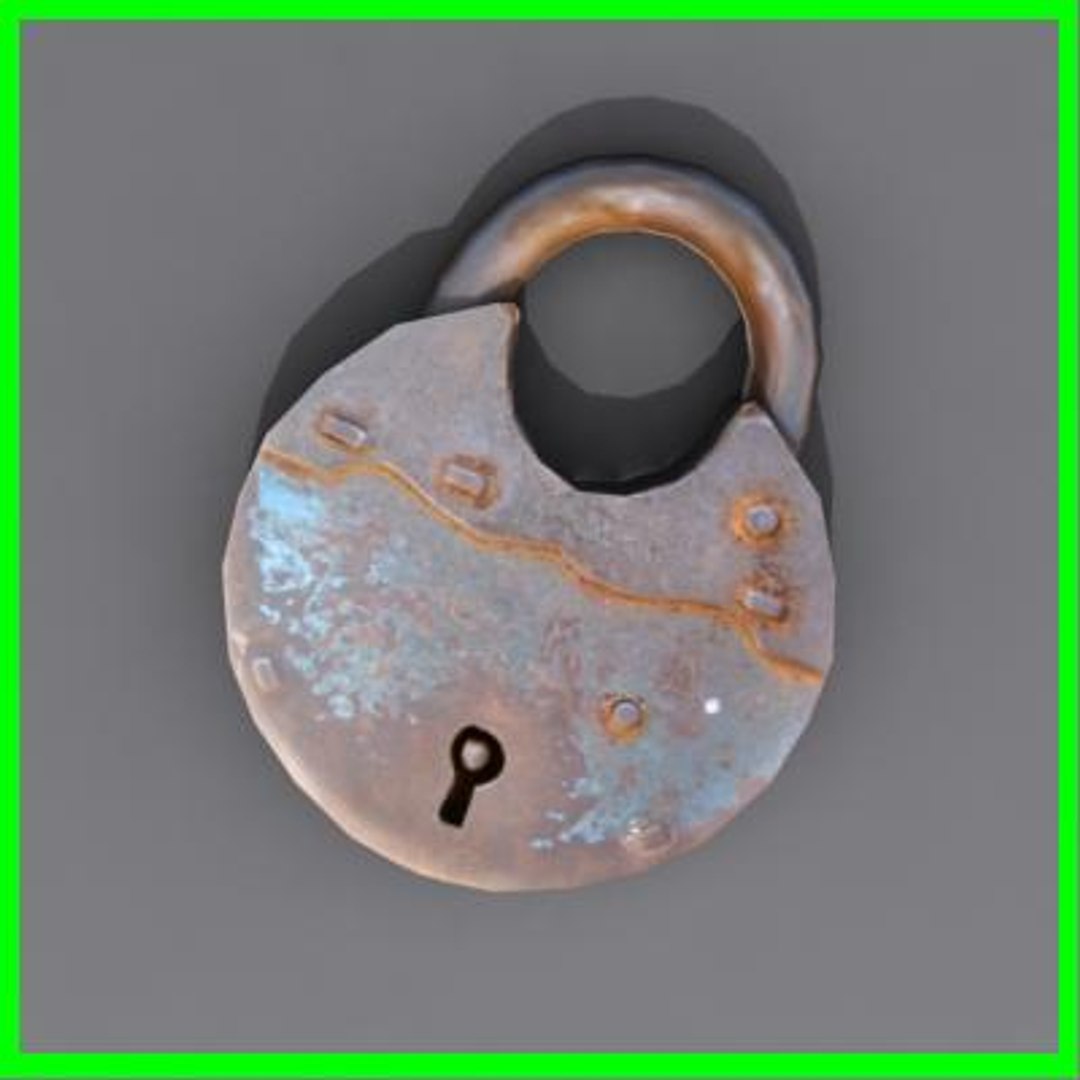 3d model of lock