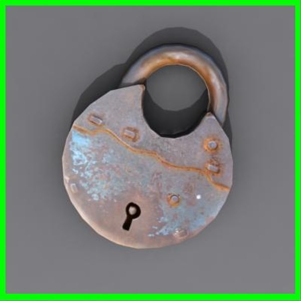 3d model of lock