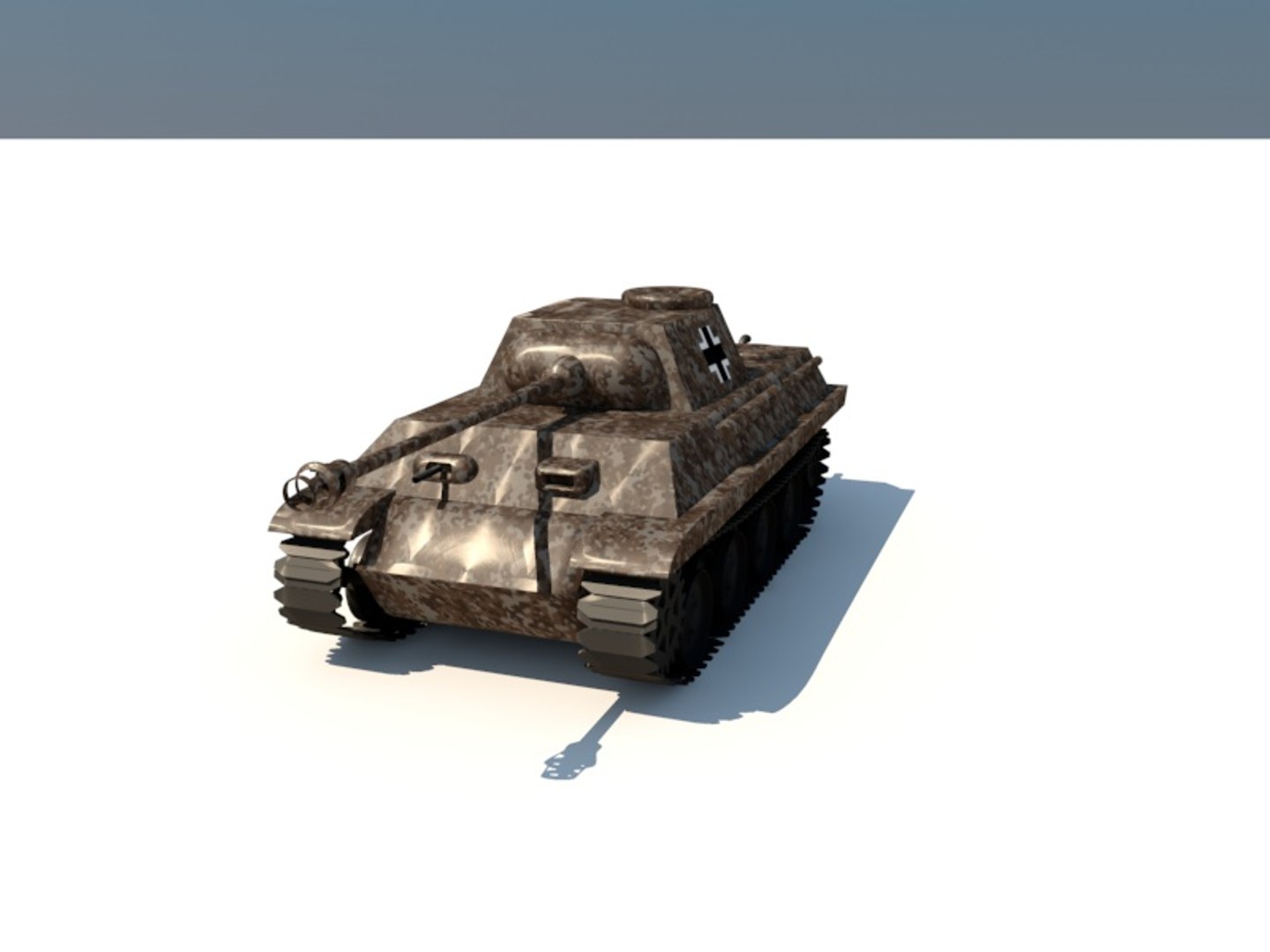 Panther Tank Panzer 3d C4d