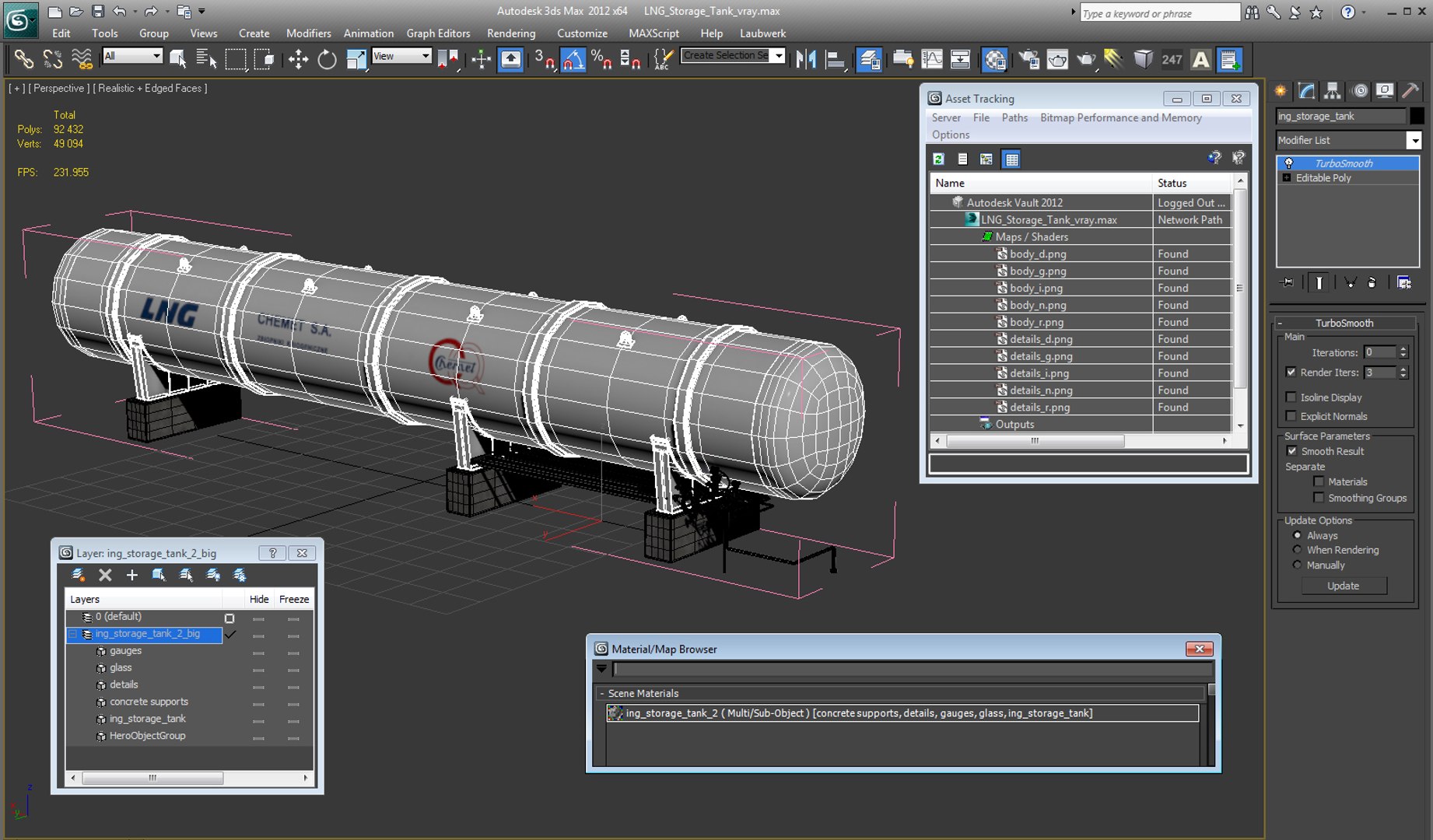 3D Lng Storage Tank - TurboSquid 1235553