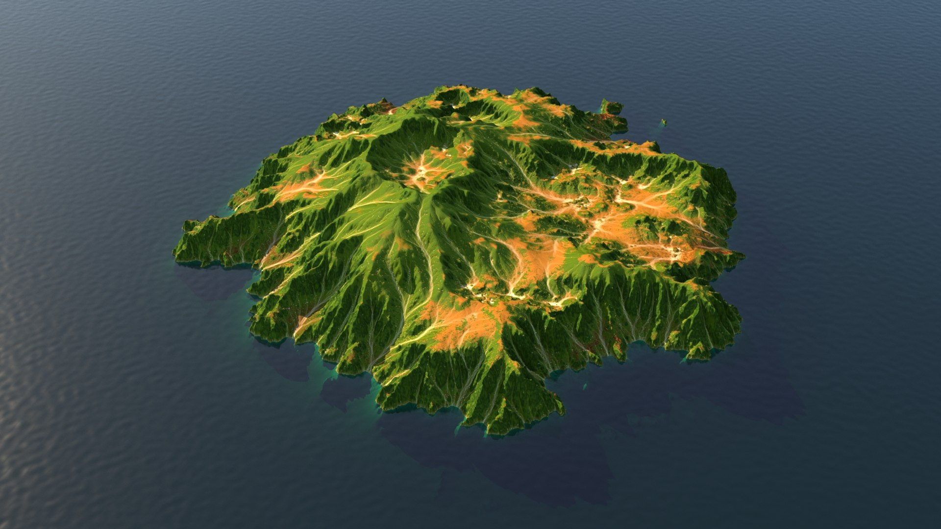 3D Island Terrain 03 - TurboSquid 2020031