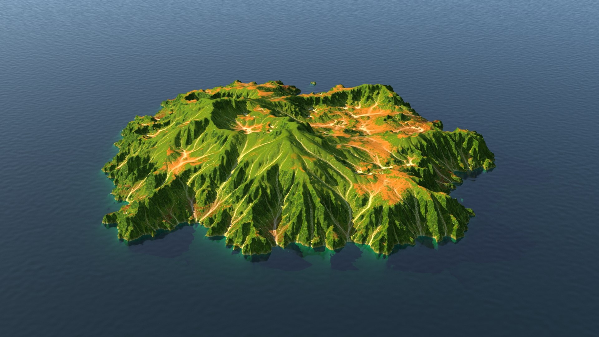 3D Island Terrain 03 - TurboSquid 2020031