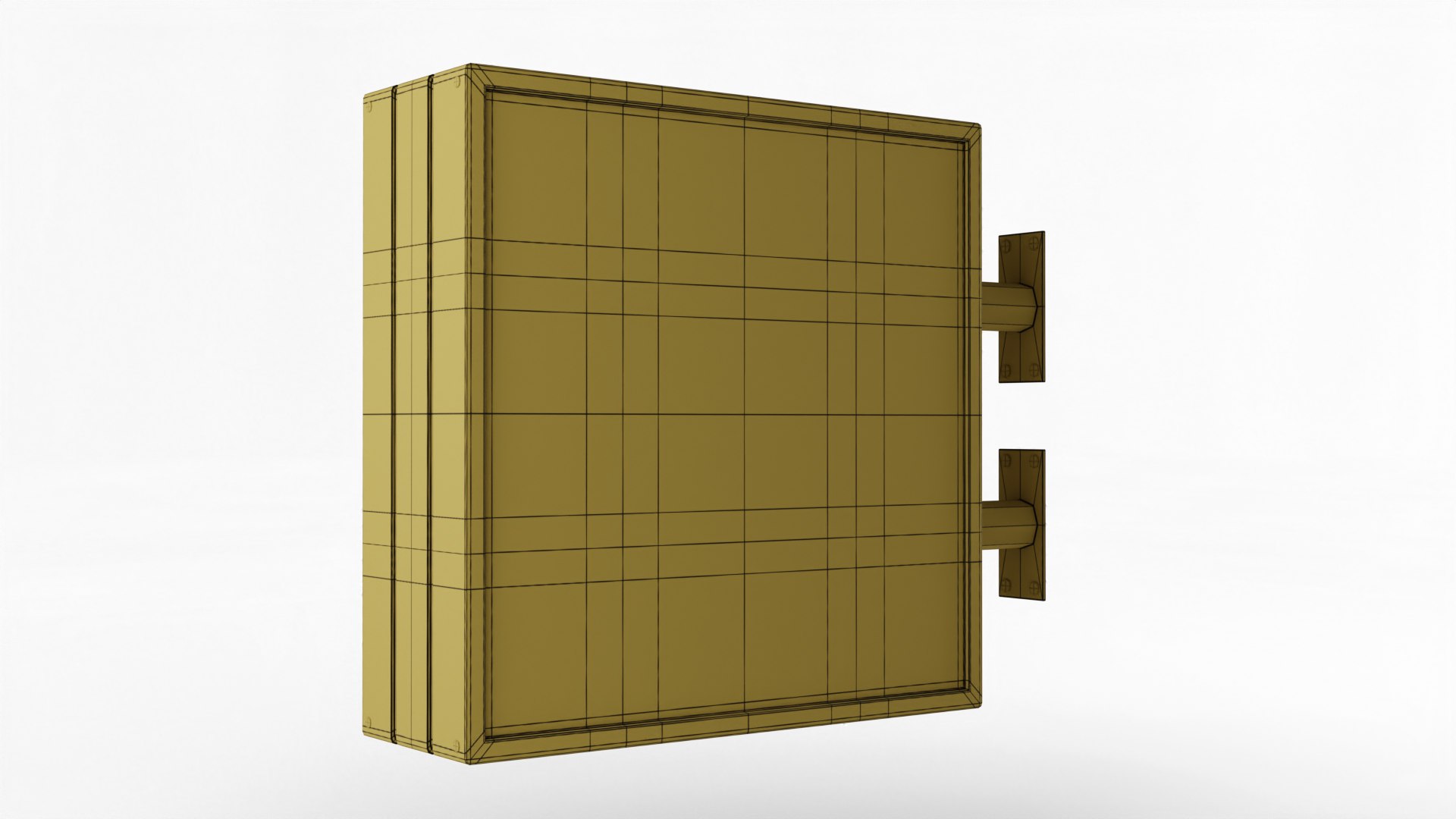 3D Model Square Signboard - 600mm - TurboSquid 1906789