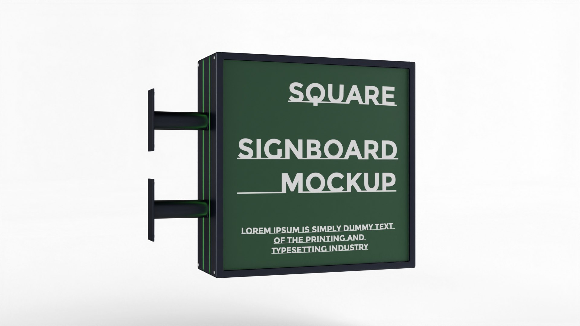 3D Model Square Signboard - 600mm - TurboSquid 1906789