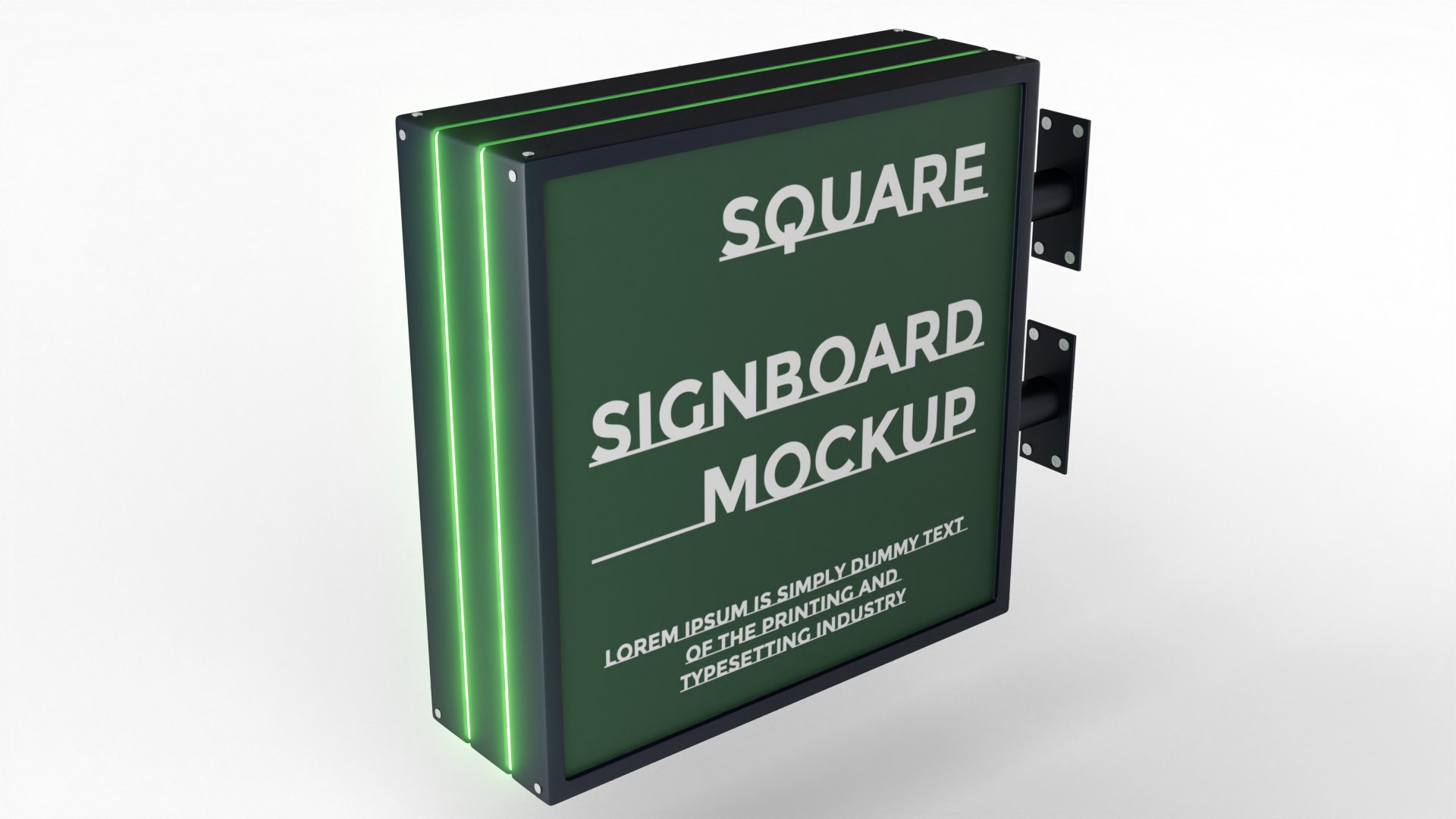 3D Model Square Signboard - 600mm - TurboSquid 1906789